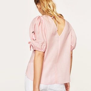 Zara | Tops | Zara Light Pink Top | Poshmark